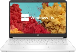 hp 2022 stream 14" hd brightview laptop, intel celeron n4120, 8gb ram, 320gb storage(64gb emmc+256gb micro sd), intel hd graphics, 720p webcam, 1 year office 365, white, win 11