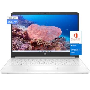 hp stream 14 laptop window 11-16gb ram - 320gb ssd - intel celeron n4120 - usb c - sd card reader - long battery life - fast charge - wireless wi-fi 5 - hdmi - webcam - school student - microsoft365