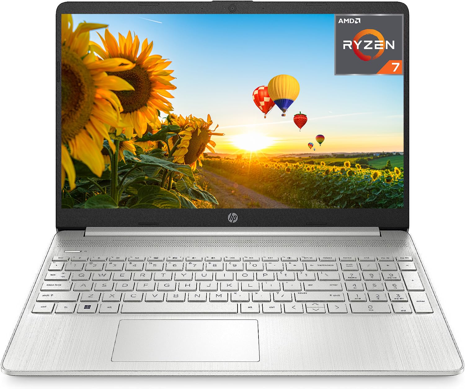 HP 2023 Newest 15.6" Laptop, Business and Office, AMD Ryzen 7 5700U Processor, 16GB RAM, 512GB SSD, Micro-Edge, 10H Battery Life, Full-Size KB, Wi-Fi 6, Bluetooth, Thin & Portable, Windows 11 Home