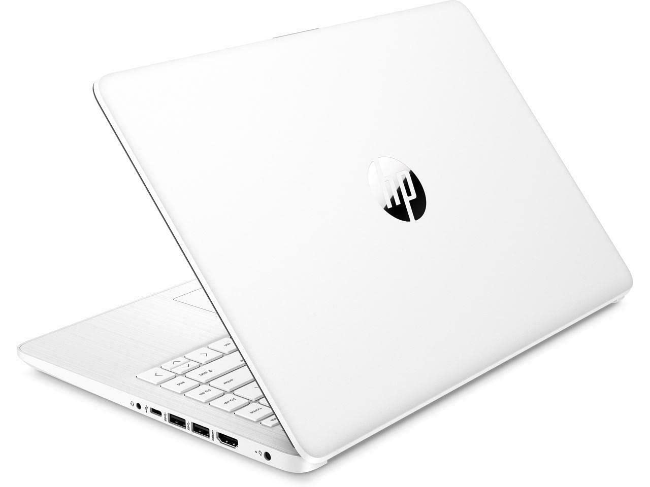 HP 14 Series 14" Touchscreen Laptop, 4GB RAM, 128GB Storage (64GB eMMC+64GB Card), Intel Celeron N4020, Intel UHD Graphics 600, WiFi, Webcam, 1-Year Office 365, Win 11, Snow White, W/GaLiMu