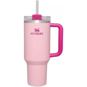 stanley 40oz stainless steel h2.0 flowstate quencher tumbler flamingo 200-00-4540