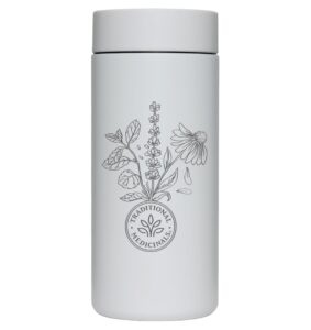 traditional medicinals - miir 360 traveler stainless steel double-wall vacuum insulated tumbler, white, 12 fluid ounces