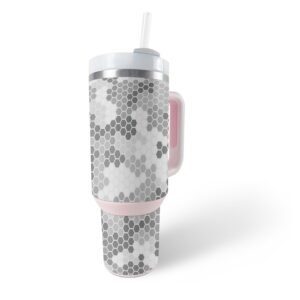 mightyskins skin compatible with stanley the quencher h2.0 flowstate 40 oz tumbler - puppy fall | protective, durable, and unique vinyl decal wrap cover | easy to apply, remove, and change styles