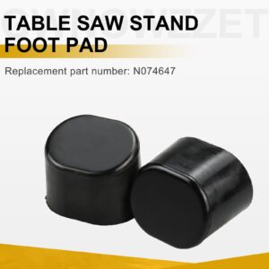 N074647 Table Saw Stand Foot Rubber Pad Replacement for Dewalt DWX723 DWX724 DWX725 Series Miter Saw Stand (Blcak,4 pcs)