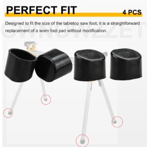 N074647 Table Saw Stand Foot Rubber Pad Replacement for Dewalt DWX723 DWX724 DWX725 Series Miter Saw Stand (Blcak,4 pcs)