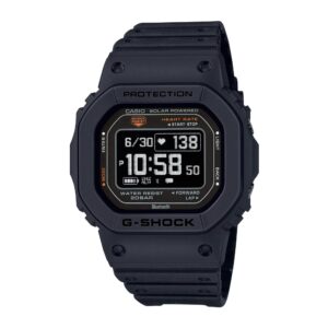 casio men's g-shock move dw-h5600 series, multisport (run, walking, gym workout), heart rate watch, solar assisted watch, blue tooth with fitness and sleep tracking