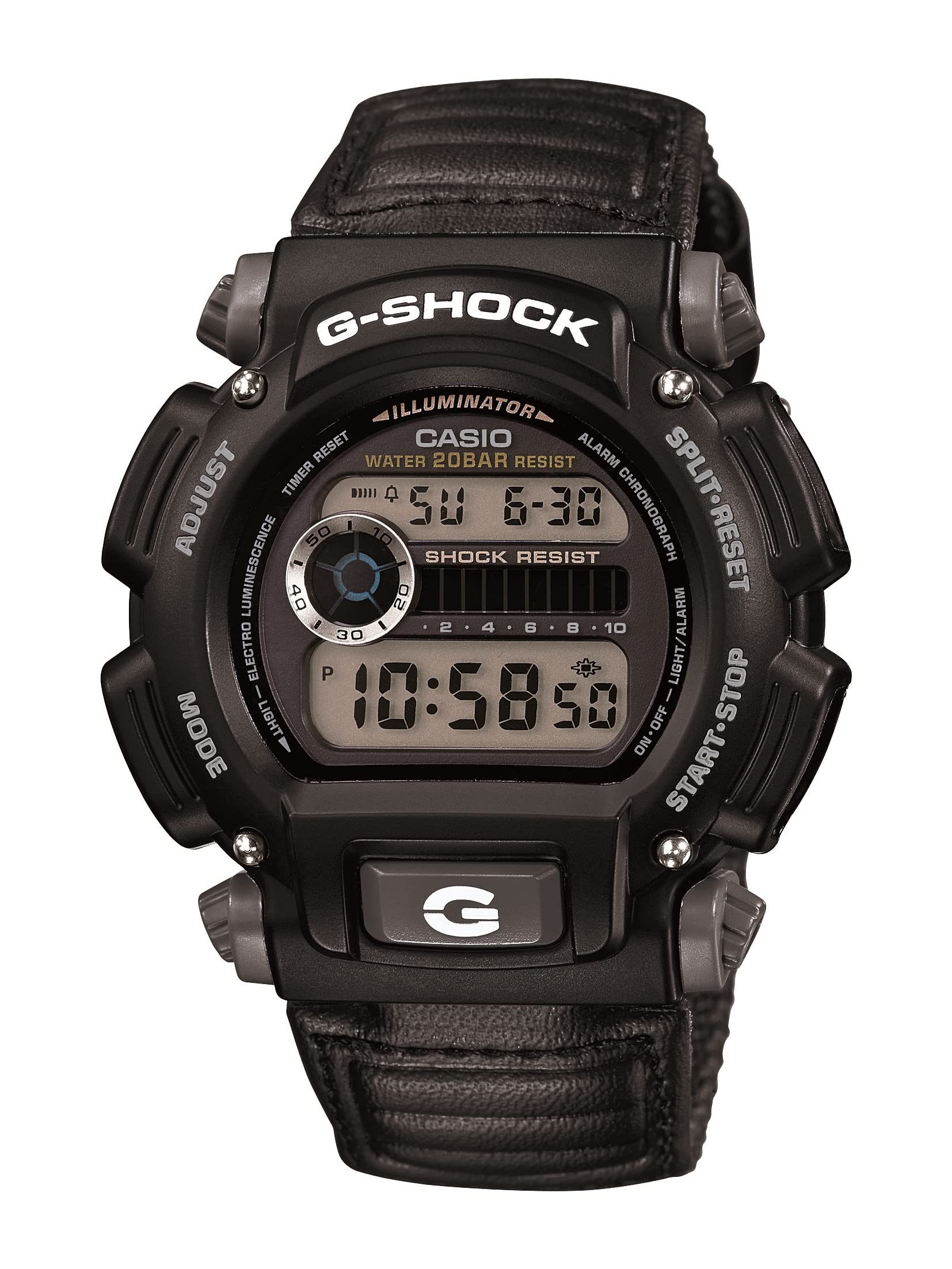 Casio Men's DW-9052V-1CR G-Shock Digital Display Quartz Grey Watch, Black/Grey (DW9052V-1)