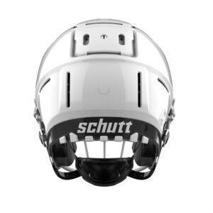 Schutt F7 2.0 Collegiate Football Helmet, ROPO DW NB VC Facemask Attached, Large, White