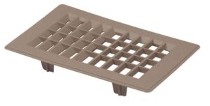 dw 7840rbr-2h-ul 4" x 10" brown poly floor register