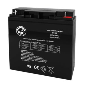 ajc battery compatible with stanley j5c09 500 amp 12v 18ah jump starter battery