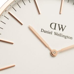 Daniel Wellington Classic Sheffield 40mm Men's Watch, DW Classic Leather Rose Gold Watch for Men