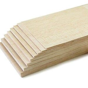 Dancing Wings Hobby AAA+ Balsa Wood Sheet Special for RC Airplane and Boat Model DIY Balsa Wood Sheet Pieces 1.5mm (Thickness) 500mm(Long) 100(Wide) mm (LS-QM-10-002)