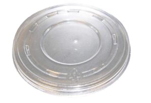 d and w fine pack clear plastic vented lid only - 500 per case.