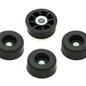 500 Small Round Rubber Feet - .250 H X .671 D W/Screws - Made in USA - Food Safe Cutting Boards Electronics Crafts #