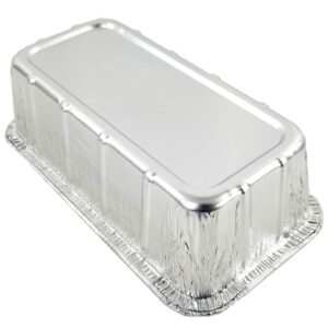 PACTOGO Loaf Pans - Disposable Aluminum Foil 1 1/2 lb. Bread Tins 8.5" X 4.5" X 2.3" (Pack of 500)