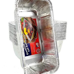 PACTOGO Loaf Pans - Disposable Aluminum Foil 1 1/2 lb. Bread Tins 8.5" X 4.5" X 2.3" (Pack of 500)