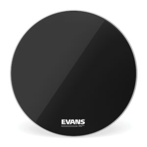 evans resonant black bass drum head, 22 inch