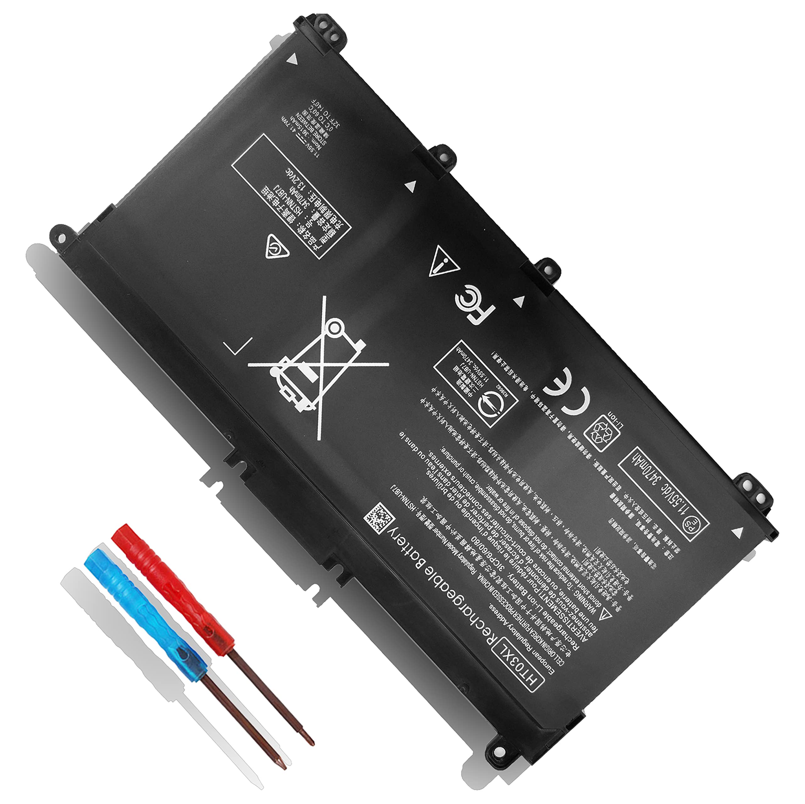 Uziyockn HT03XL L11119-855 Battery for HP Pavilion 14-CE 14-CF 14-DK 14-CM 14-DF 15-CS 15-DA 15-DB 15-DW 17-by 17-CA 14-DQ 15-CW 15-EF 14-FQ L11421-542 L11421-2C2 HT03041XL HSTNN-UB7J HSTNN-DB8R