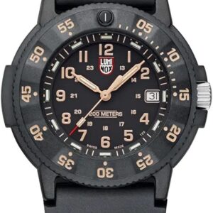 Luminox - Original Navy Seal XS.3001.EVO.OR - Mens Watch 43mm - Dive Watch in Black Date Function - 200m Water Resistant - Mens Watches - Made in Switzerland