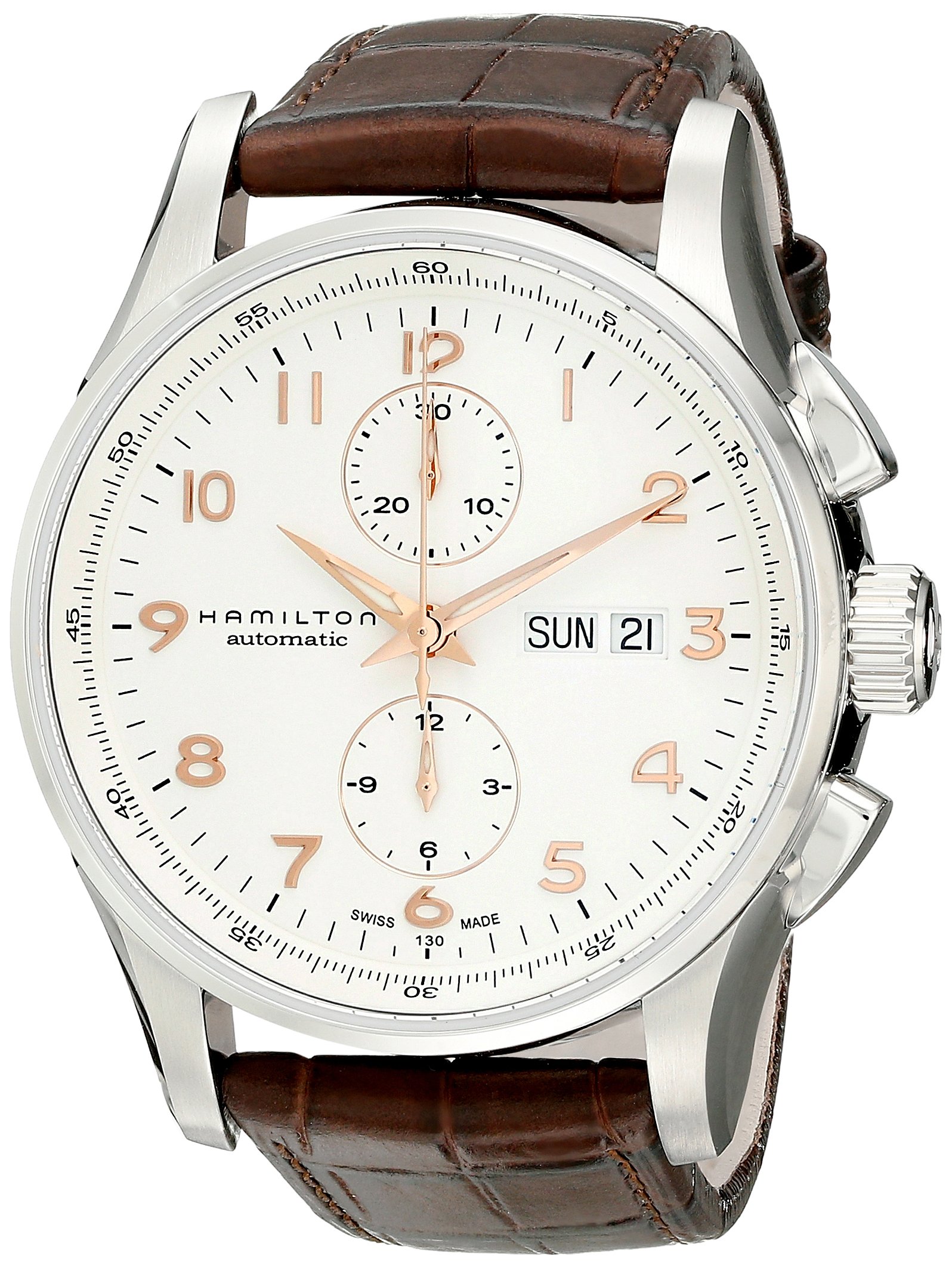 Hamilton Men's H32766513 Jazzmaster Analog Display Automatic Self Wind Brown Watch