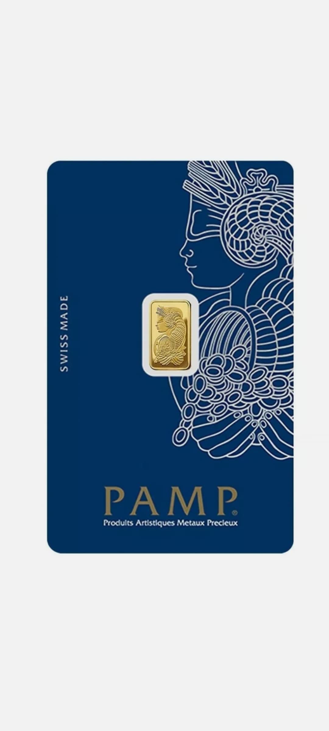 1 Gram Gold Bar PAMP Suisse Lady Fortuna Veriscan .9999 Fine (in Assay) Specifications: Condition:New in Assay Fineness:.9999 .