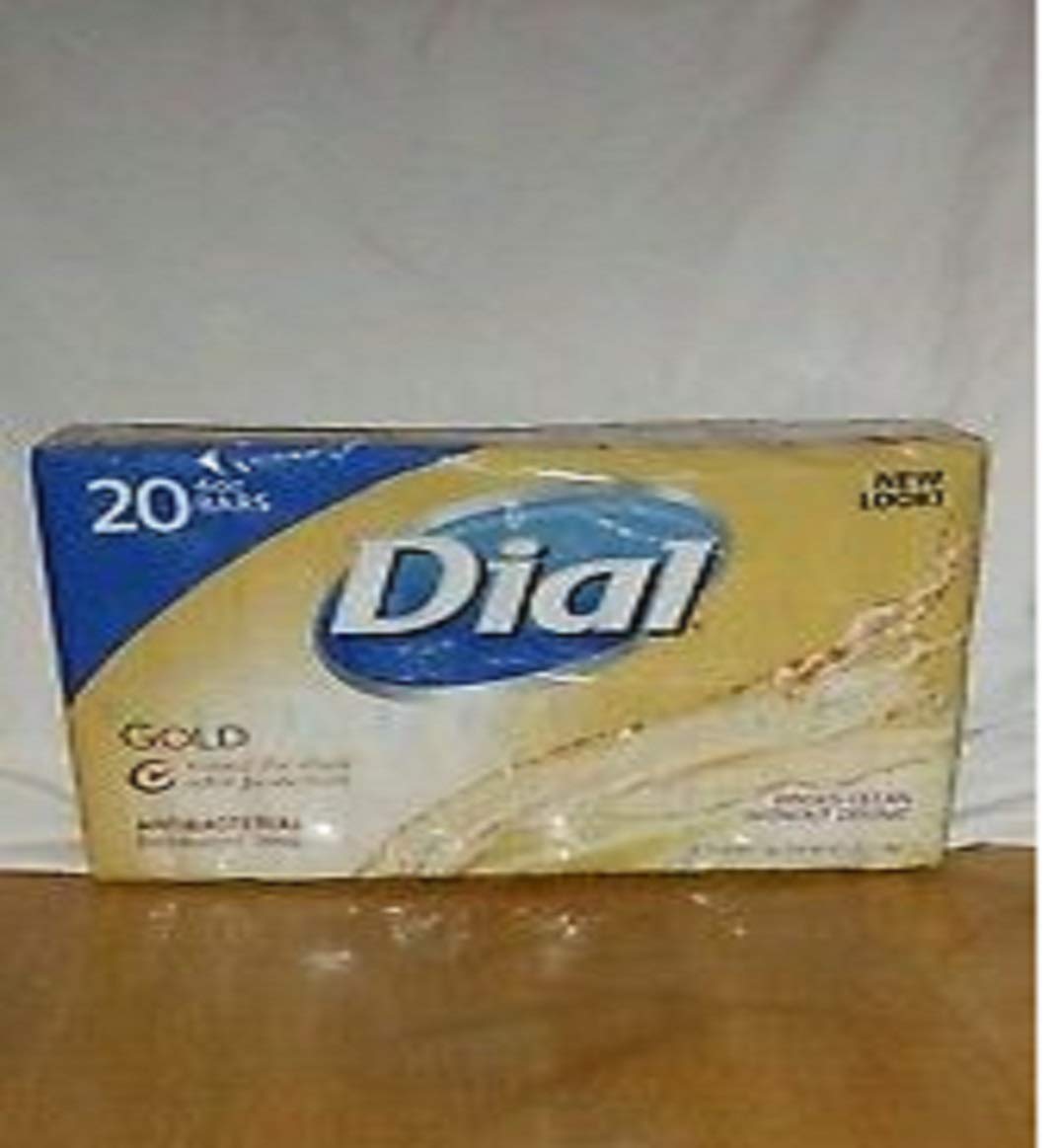 Dial Antibacterial Deodorant Gold Bar Soap, 4 Ounce (Pack of 20) Net Wt 5.LBS