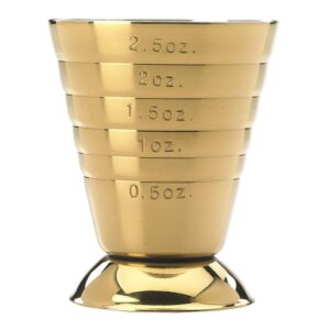 barfly drink measure, 2.5 oz, gold