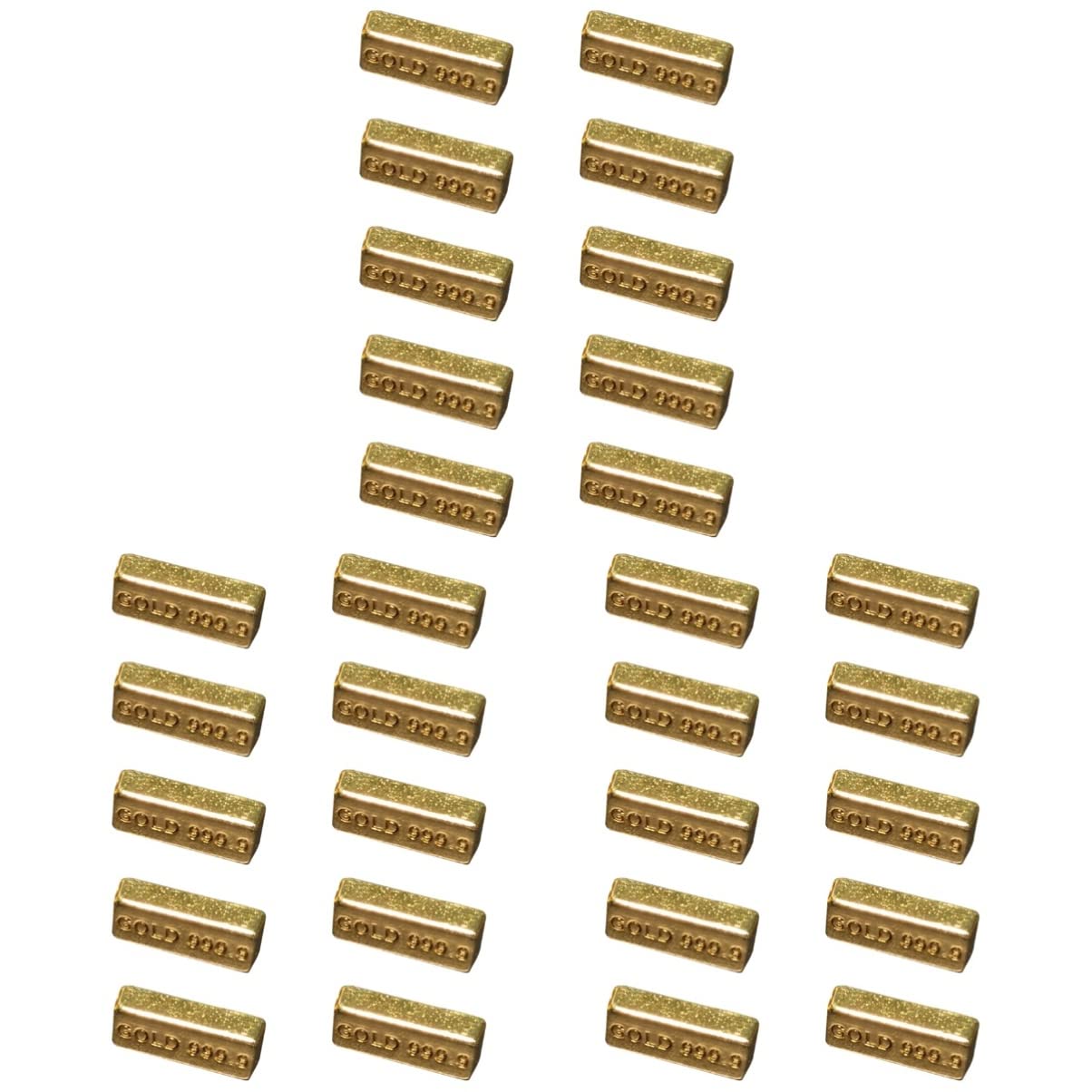 jojofuny 30 PCS Dollhouse Mini Mini Model Mini Fake Gold Brick Mini Gold Fake,