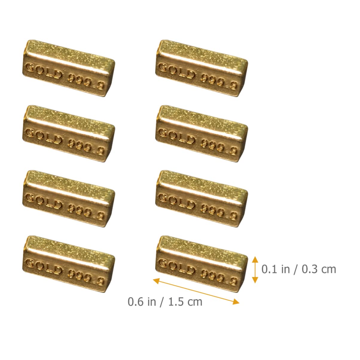 jojofuny 30 PCS Dollhouse Mini Mini Model Mini Fake Gold Brick Mini Gold Fake,