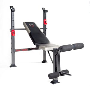 cap barbell strength bench standard bench with leg curl