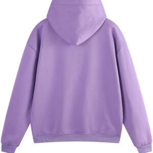 Maener Novelty Hoodie Drugs R Bad Cartoon Graphic Hooded Pullover for Men Women Unisex(Purple)