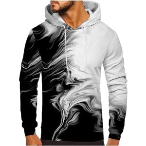 muscularfit vintage sweatshirt men crewneck sweatshirts vintage print graphic tee shirts drawstring causal long sleeve pullover sports fall clothes friday balck deals black m