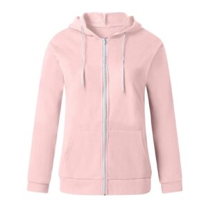 SMIDOW Womens Oversized Zip Up Hoodies Sweatshirt Fall y2k Clothes Teen Girls Casual Lightweight Drawstring Hoodie Jacket