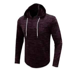 muscularfit day prime deals 2034 workout sweatshirts for men loose fit long sleeve cotton hoodies pullover casual lightweight gym athletic hooded mens skeleton hoodie coffee l