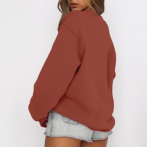 Oversized Sweatshirt For Women Fall Fashion 2023 Long Sleeve Crewneck Pullover Sweatshirts Casual Loose Sweater Tops