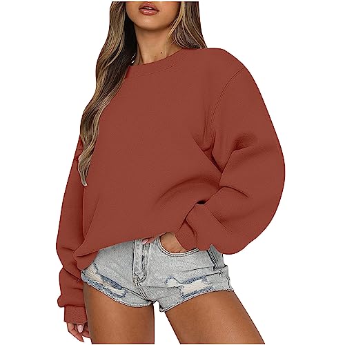 Oversized Sweatshirt For Women Fall Fashion 2023 Long Sleeve Crewneck Pullover Sweatshirts Casual Loose Sweater Tops