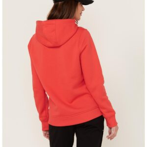 Carhartt Women's Relaxed Fit Midweight Logo Sleeve Graphic Sweatshirt, Bittersweet