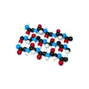 molymod w19752 105 piece protein beta-pleated sheet molecular model kit