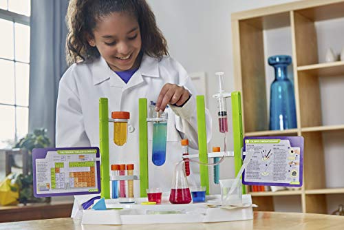 Thames & Kosmos Ooze Labs Chemistry Station Science Experiment Kit, 20 Non-Hazardous Experiments Including Safe Slime, Chromatography, Acids, Bases & More, Multi-color