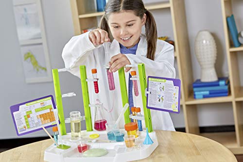 Thames & Kosmos Ooze Labs Chemistry Station Science Experiment Kit, 20 Non-Hazardous Experiments Including Safe Slime, Chromatography, Acids, Bases & More, Multi-color