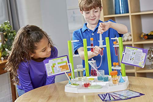 Thames & Kosmos Ooze Labs Chemistry Station Science Experiment Kit, 20 Non-Hazardous Experiments Including Safe Slime, Chromatography, Acids, Bases & More, Multi-color