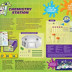 Thames & Kosmos Ooze Labs Chemistry Station Science Experiment Kit, 20 Non-Hazardous Experiments Including Safe Slime, Chromatography, Acids, Bases & More, Multi-color