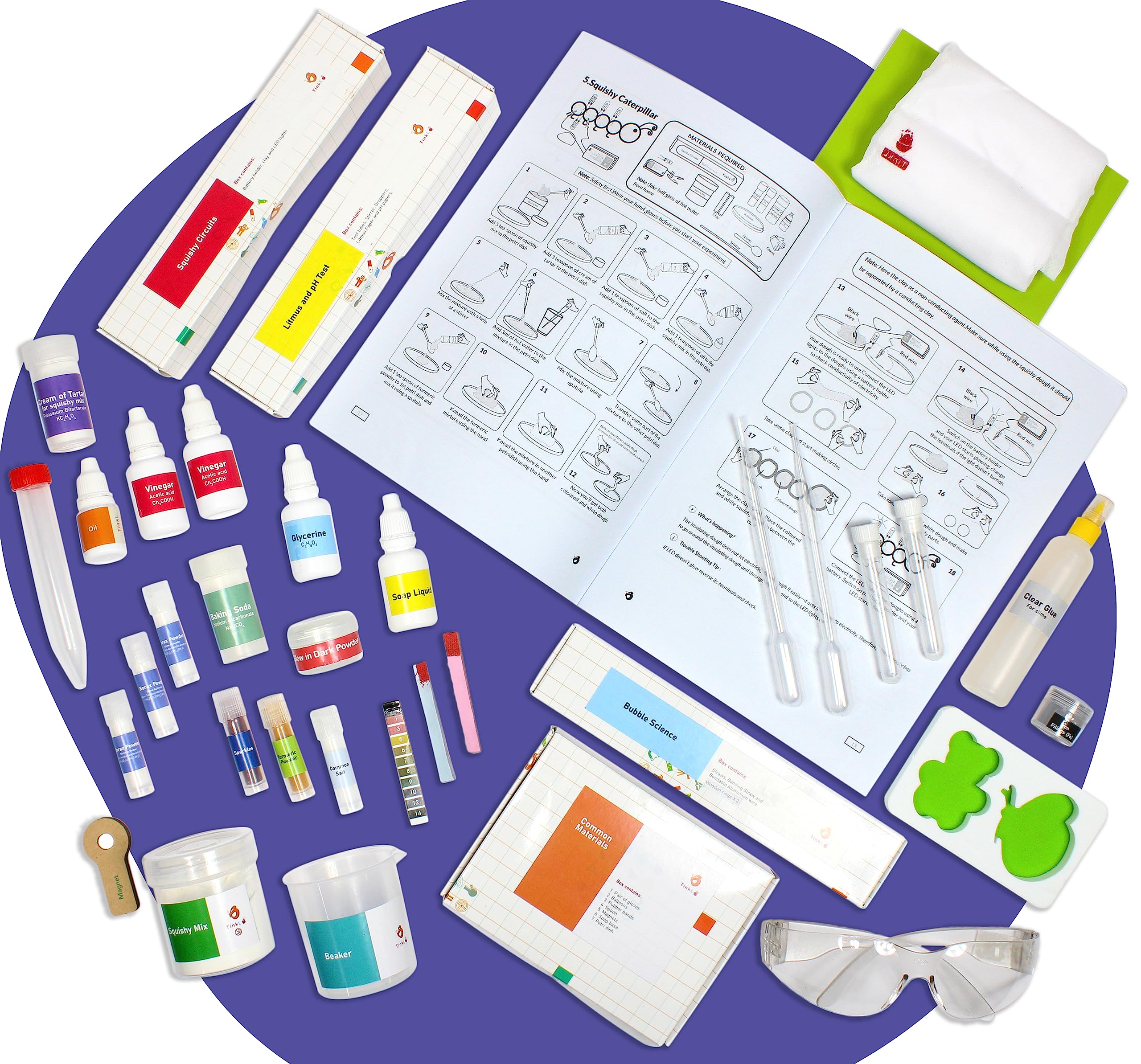 Butterfly Edufields Science Experiment & 20+ Chemistry Lab Kit for kids Ages 4-5-7-8-10 | STEM Toy gift & Fun Educational Projects for boys and girls ages 4+ yrs