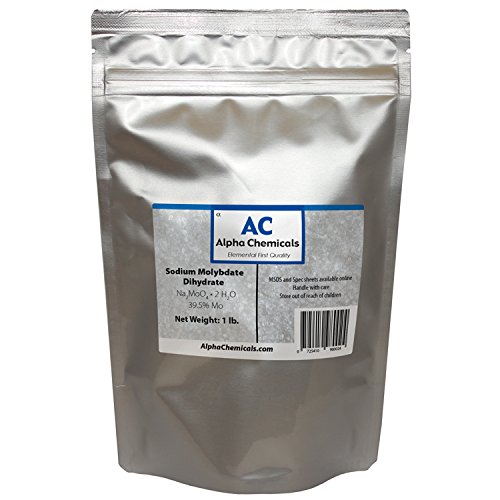 Sodium Molybdate - Na2MoO4*2H2O, 99% Pure - 1 Pound