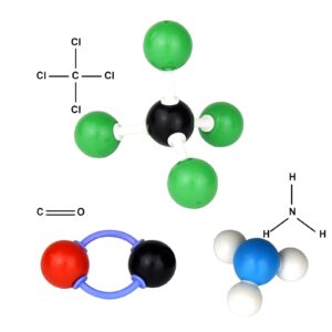 136pcs Organic Chemistry Molecular Model Set for Student and Teacher Inorganic & Organic Academic Chemistry Education 59 Atoms & 76 Links Bonds & 1 Link Atoms Remover