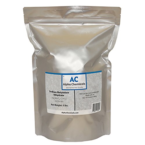 5 Pounds - Sodium Molybdate - Na2MoO4*2H2O, 99% Pure