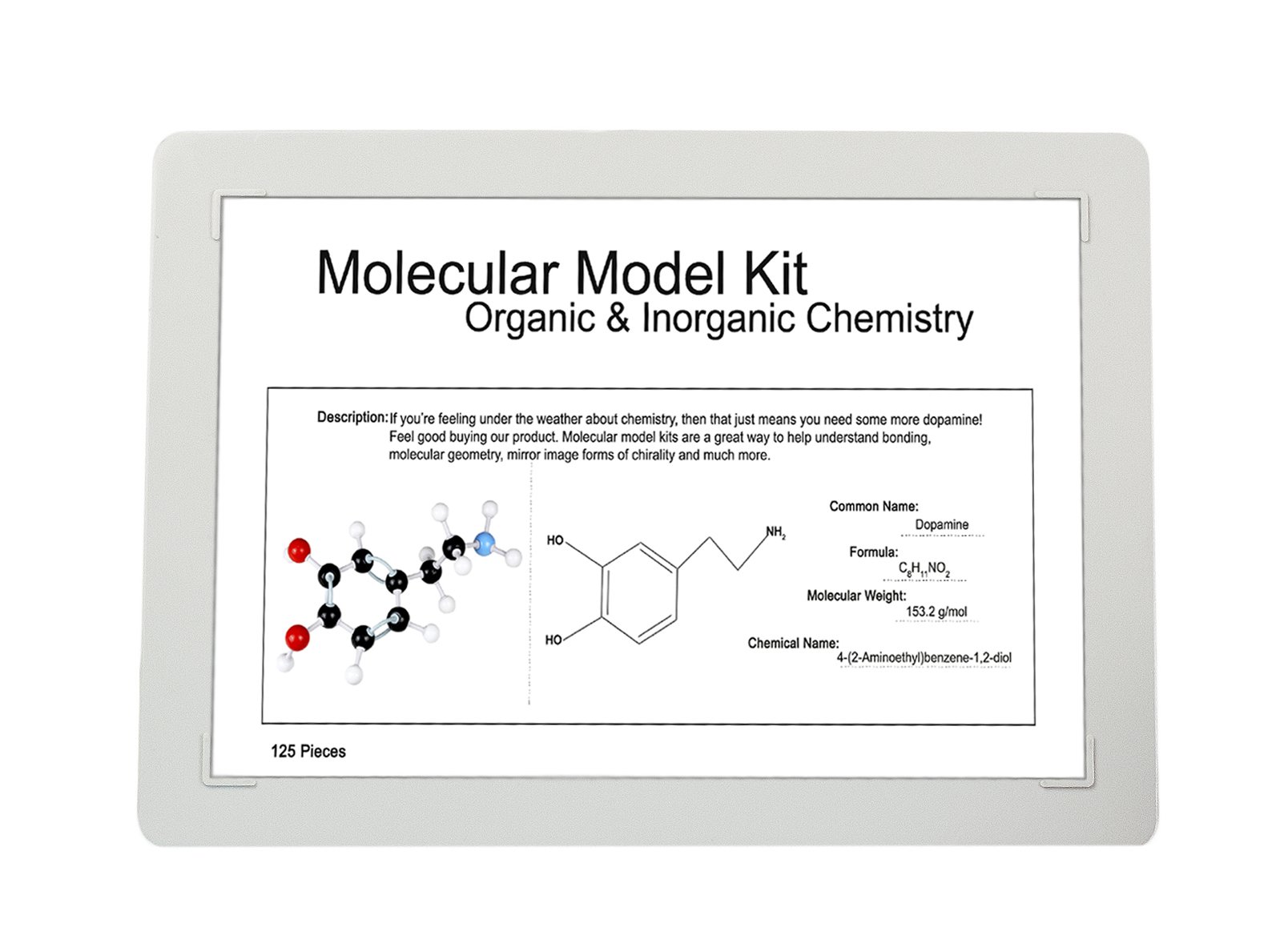 Parco Scientific PCM007 125PCs Molecular Model Kit