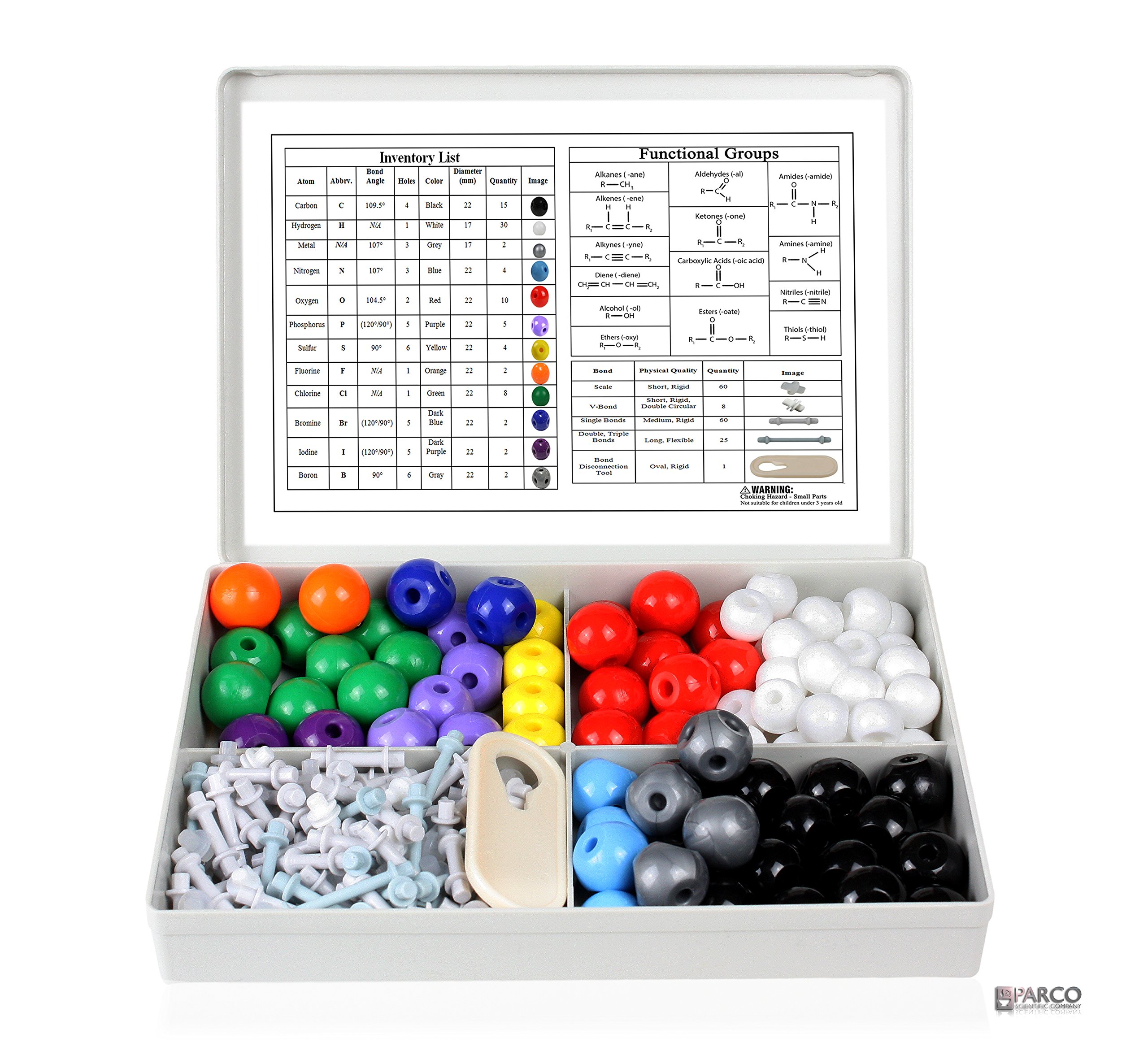 Parco Scientific PCM008 240PCs Molecular Model Kit