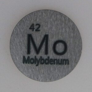 Molybdenum (Mo) 24.26mm Metal Disc 99.95% Pure for Collection or Experiments