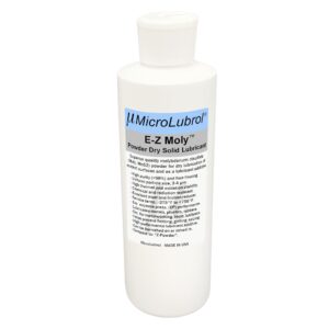 microlubrol e-z moly powder dry lubricant, 4 oz (114 gm), 100% molybdenum disulfide, mil-m-7866, made in usa, compare to z powder